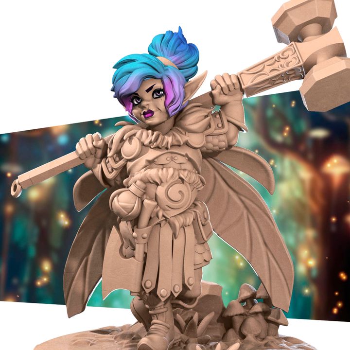 3D Printable Pixie Warrior by Bite the Bullet